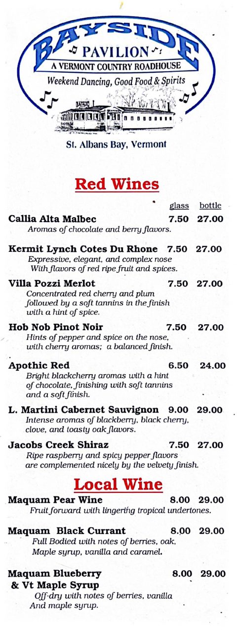 Bayside Pavilion - St. Albans Bay Restaurant